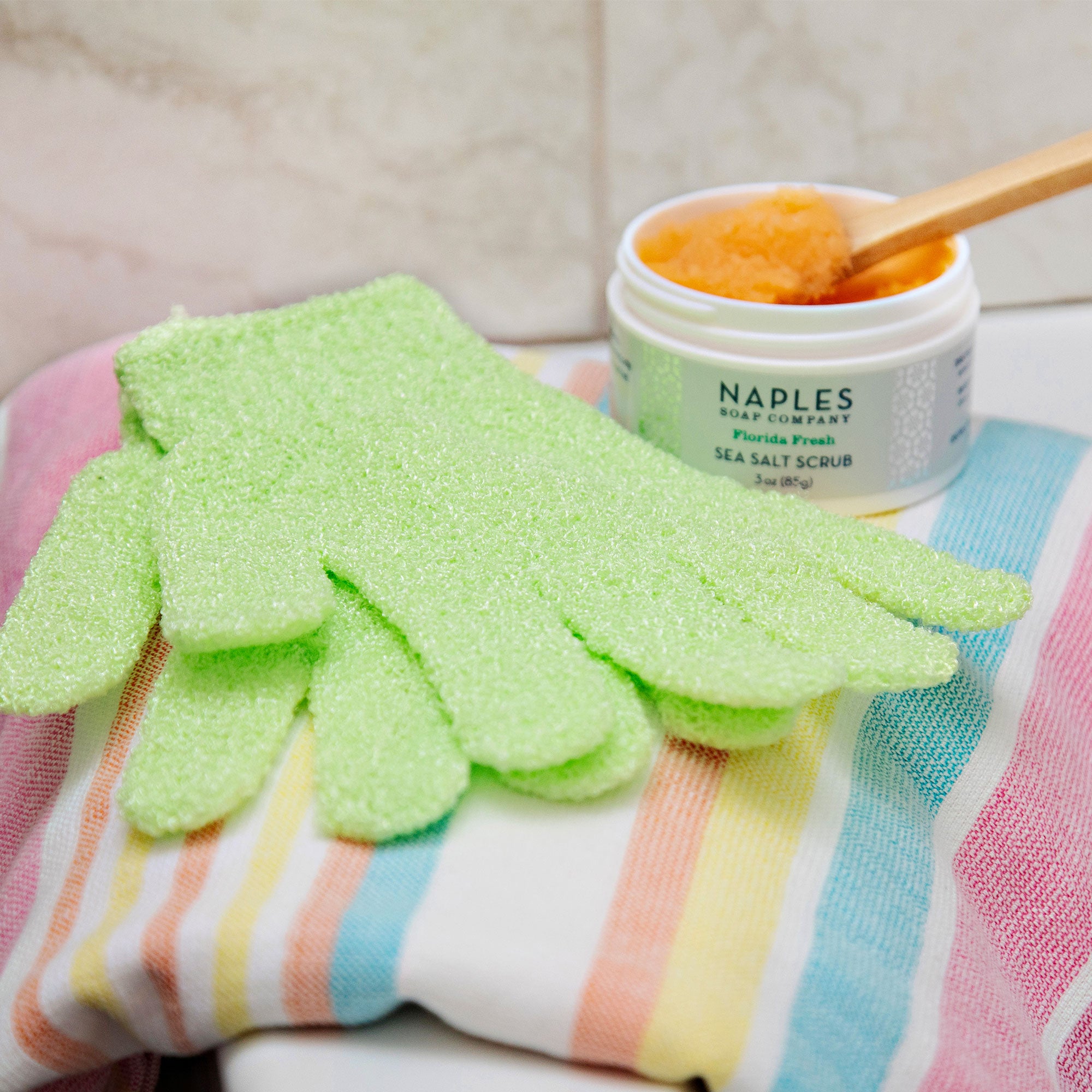 Exfoliating Gloves – Naples Soap Company