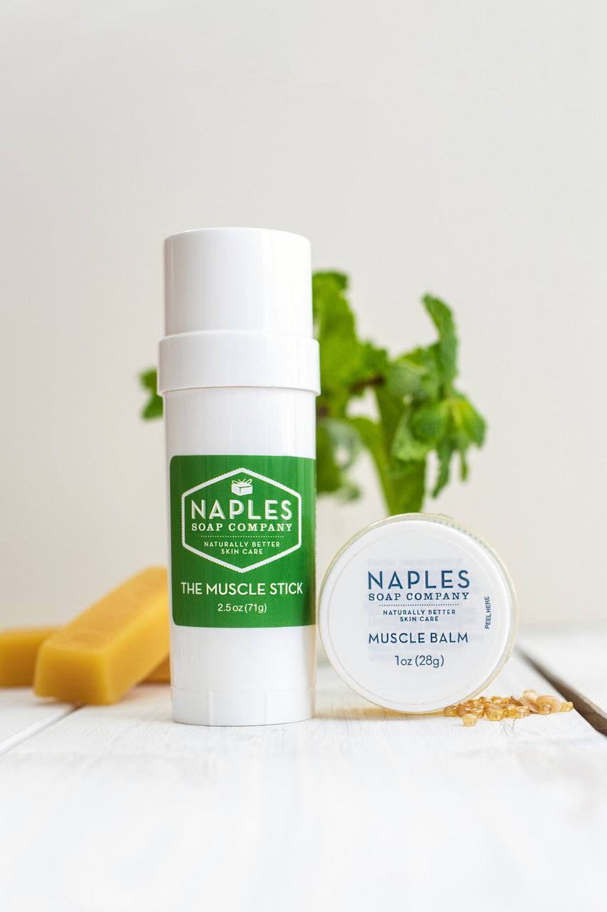 Natural Muscle Soothers | Muscle Stick & Muscle Balm – Naples Soap Company