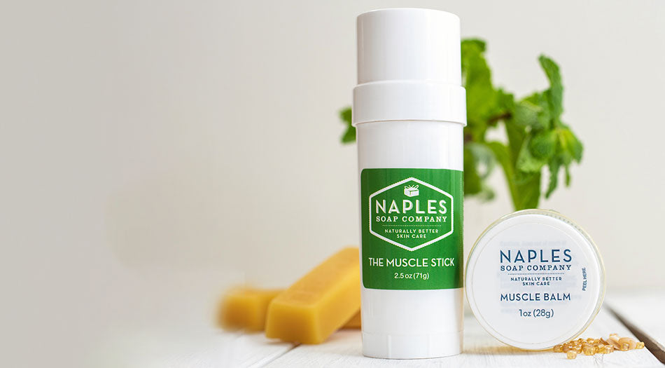 Natural Muscle Soothers | Muscle Stick & Muscle Balm – Naples Soap Company