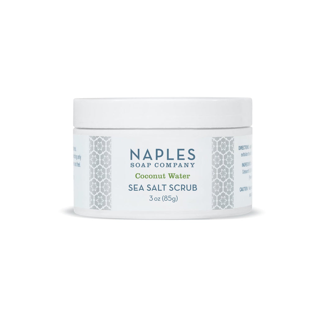 Coconut Water Sea Salt Scrub 3 oz – Naples Soap Company